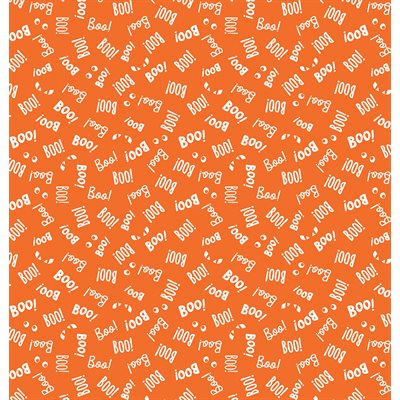Black and Boo - Boo! - Orange - Glow in the Dark